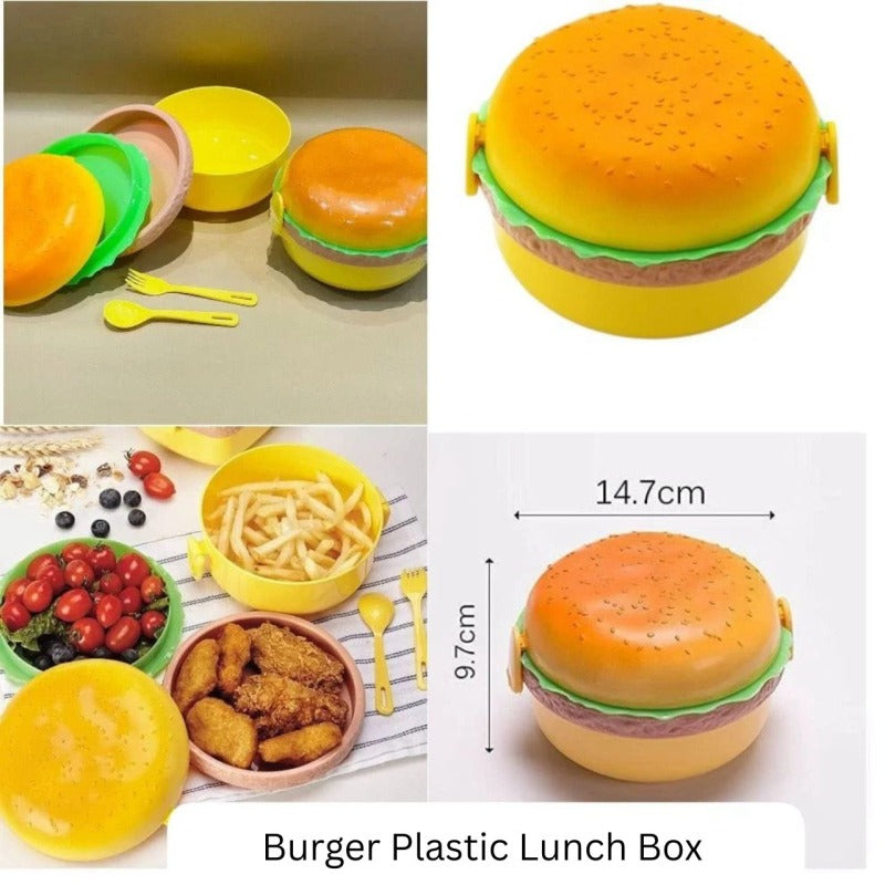 Burger Lunch Box – Pink Bubble
