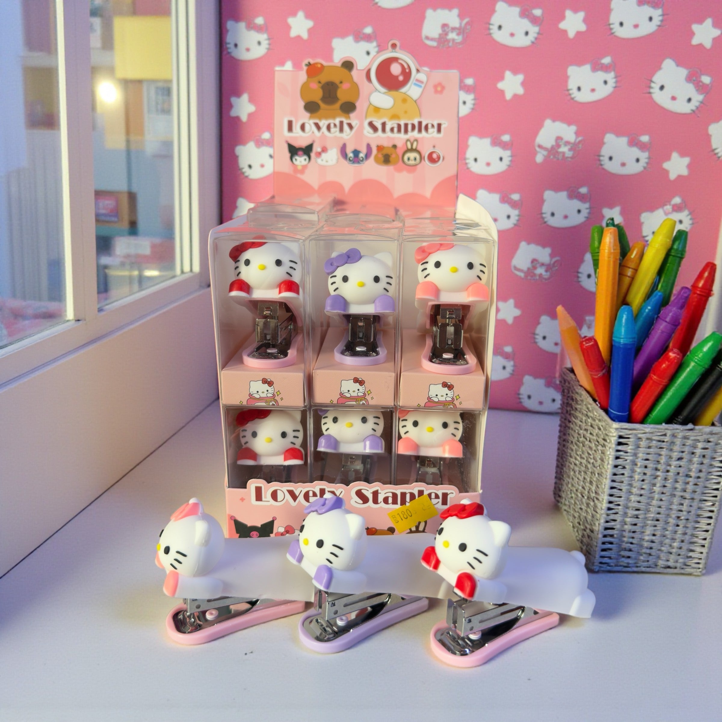 Hello Kitty Stepler – Pink Bubble